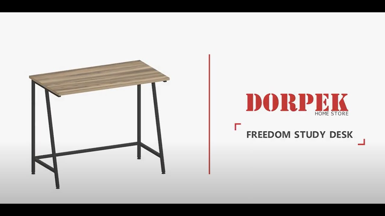 Dorpek Freedom Study Desk - Furniture Product Assembly Video - YouTube