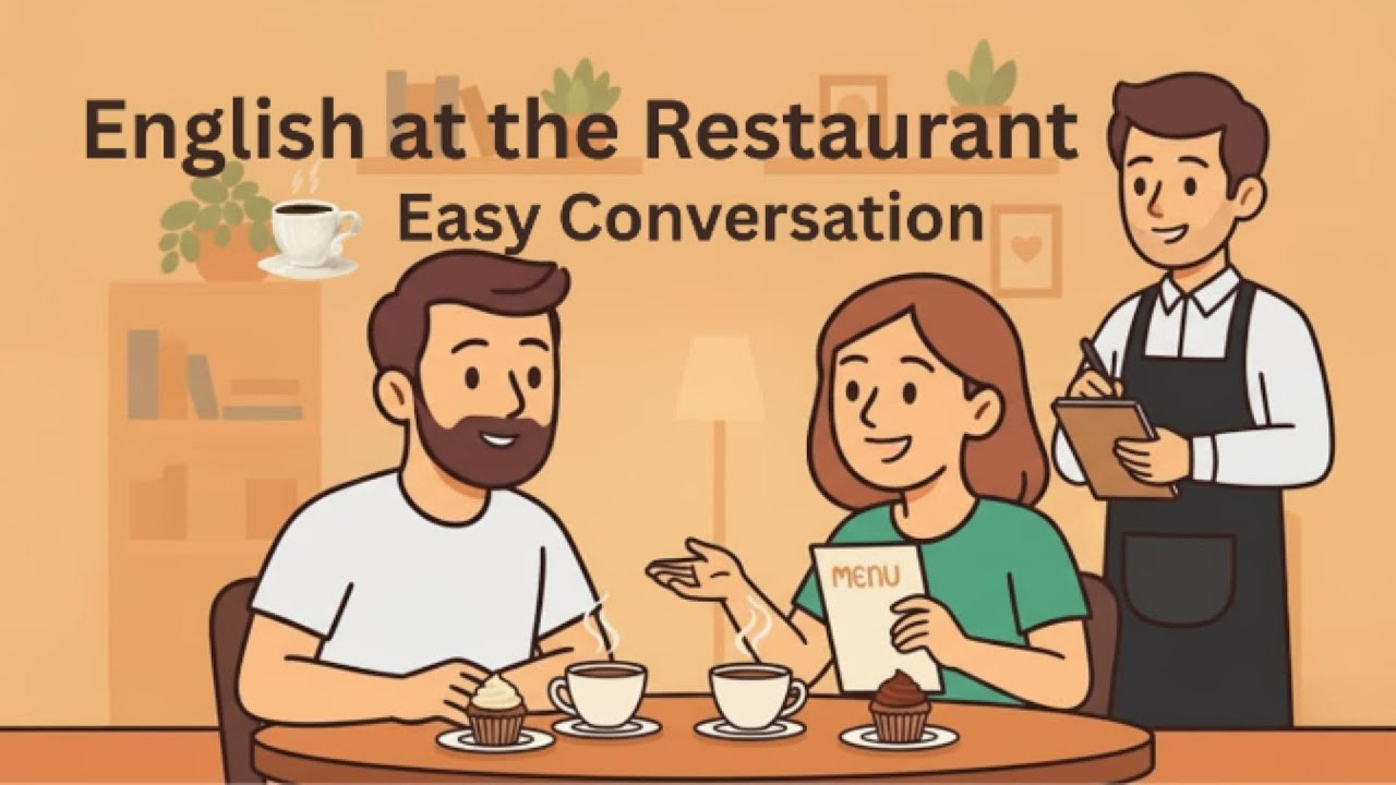 Learn English at the Restaurant 🍔 Easy Conversation for Beginners | Mr ...