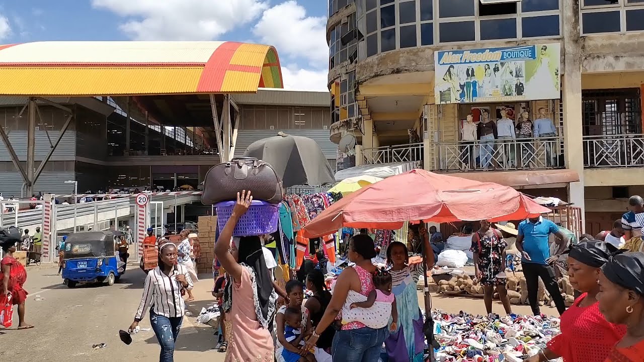 Sofoline,Bekwai Roundabout to Kumasi Kejetia Market - YouTube