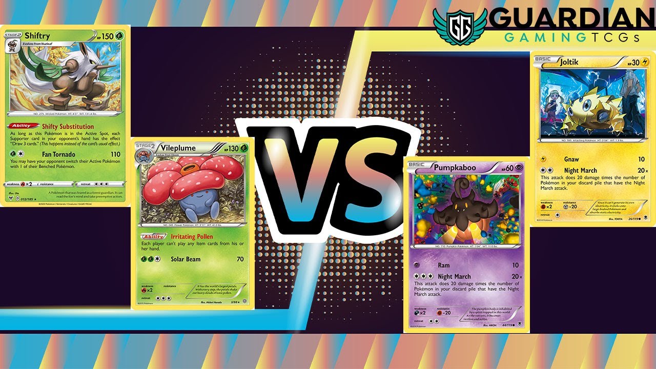 Pokemon PTCGO Expanded Format Shiftry Vileplum VS Night March - YouTube