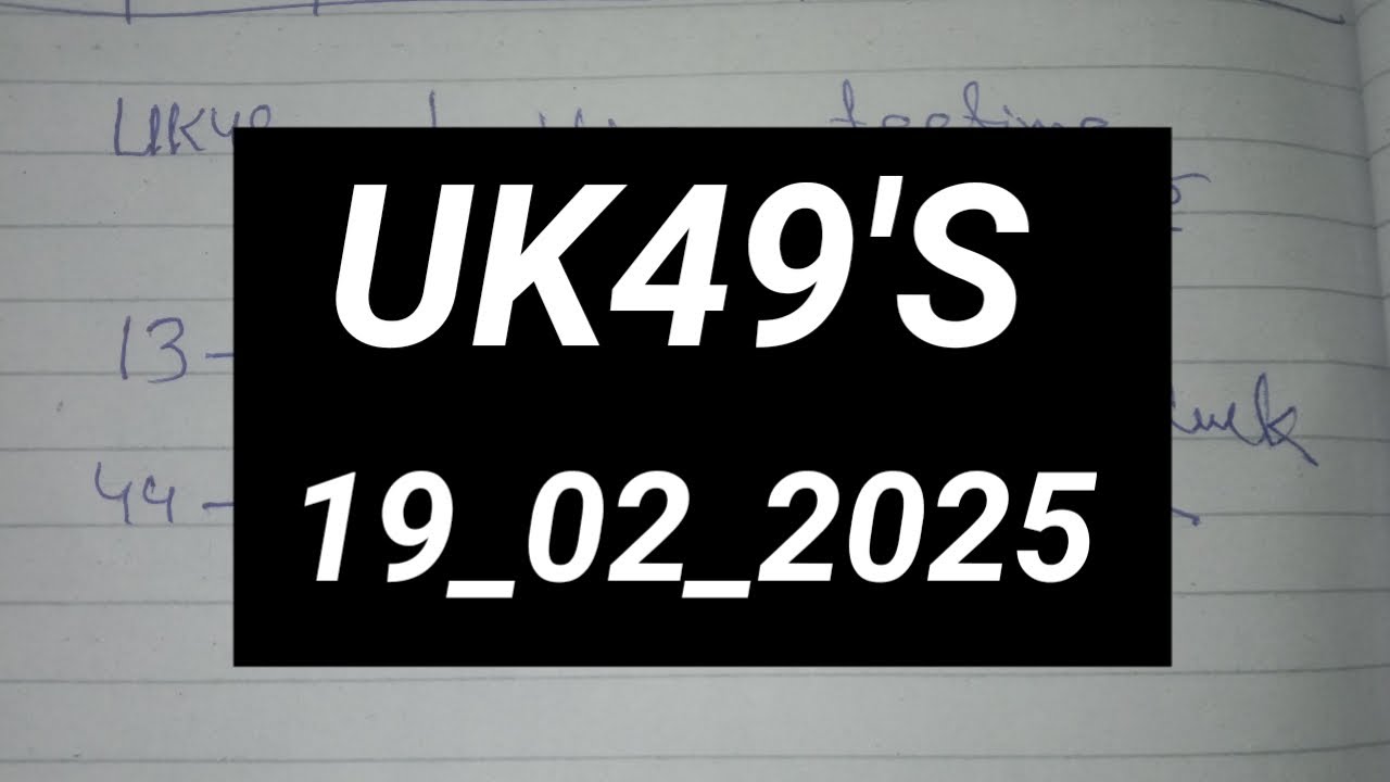 Uk49 Lunchtime And Teatime Prediction 19-02-2025 - YouTube