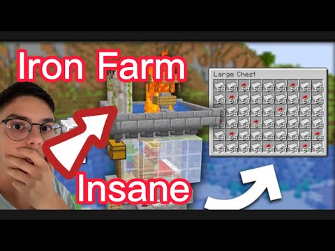 INSANE IRON FARM IN MINECRAFT OMG -Tutorial / You must to try that 😱😱😱😱 ...