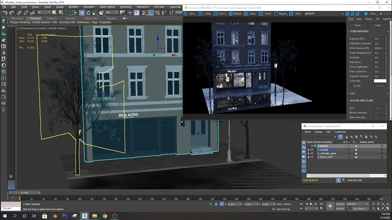 wParallax - 3dsmax + Corona/Vray OSL Tutorial (Free Scene Download) - YouTube