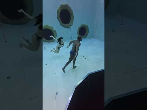 When your girl thinks she can beat you in a foot race. #mygirl #challenge #underwater #race