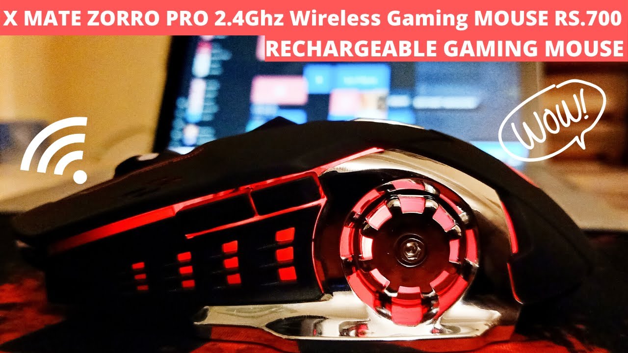 Xmate Zorro 💥Pro Gaming Mouse Rechargeable Wireless 600 mAh Battery 7 ...