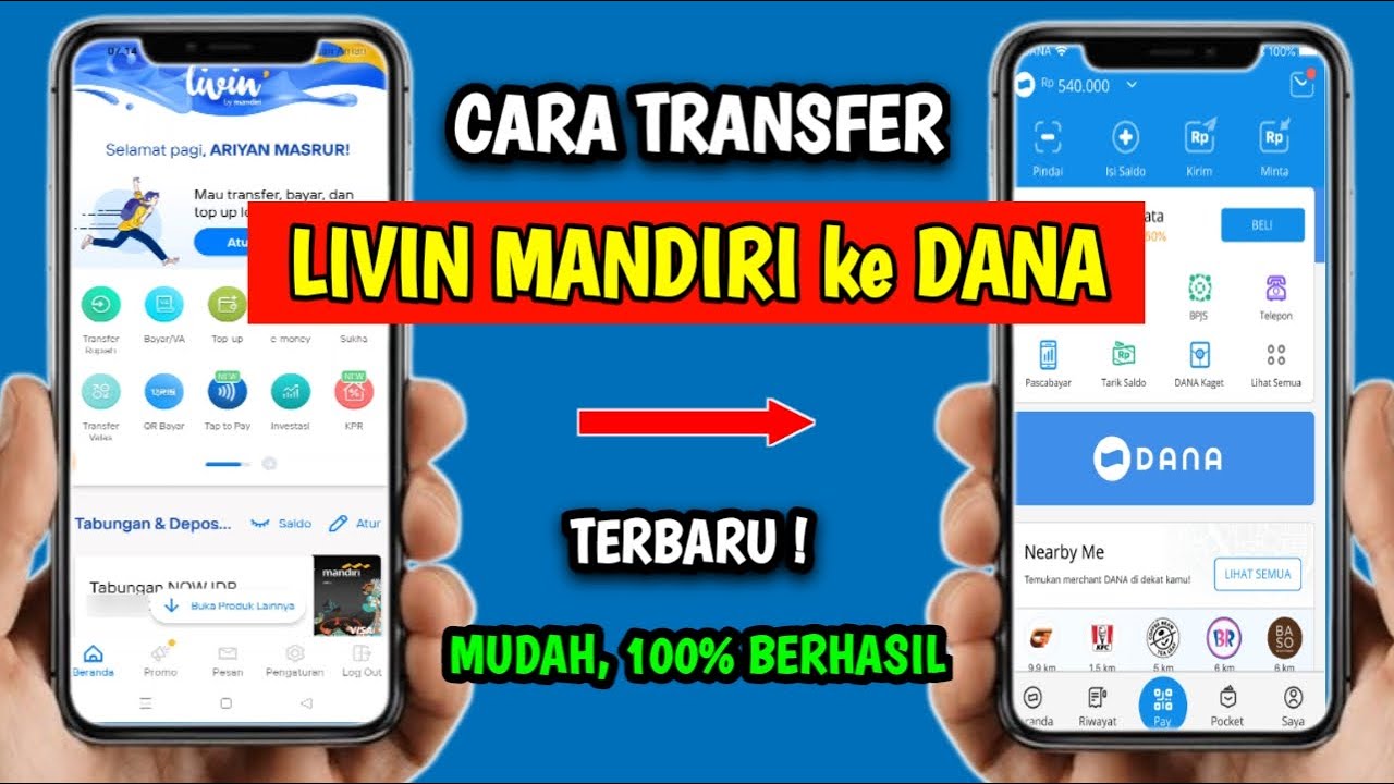 Cara Transfer Livin Mandiri ke Dana | Cara Transfer Mandiri ke Dana ...