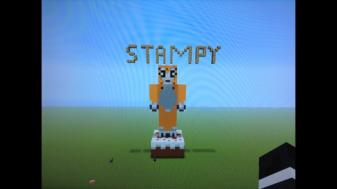 Statue of Stampy in Minecraft - YouTube