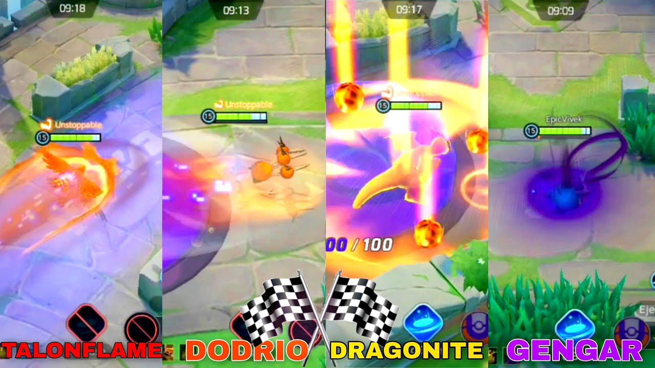 Only Unite Move Racing Pokemon Unite 🏁 | Talonflame | Dodrio ...