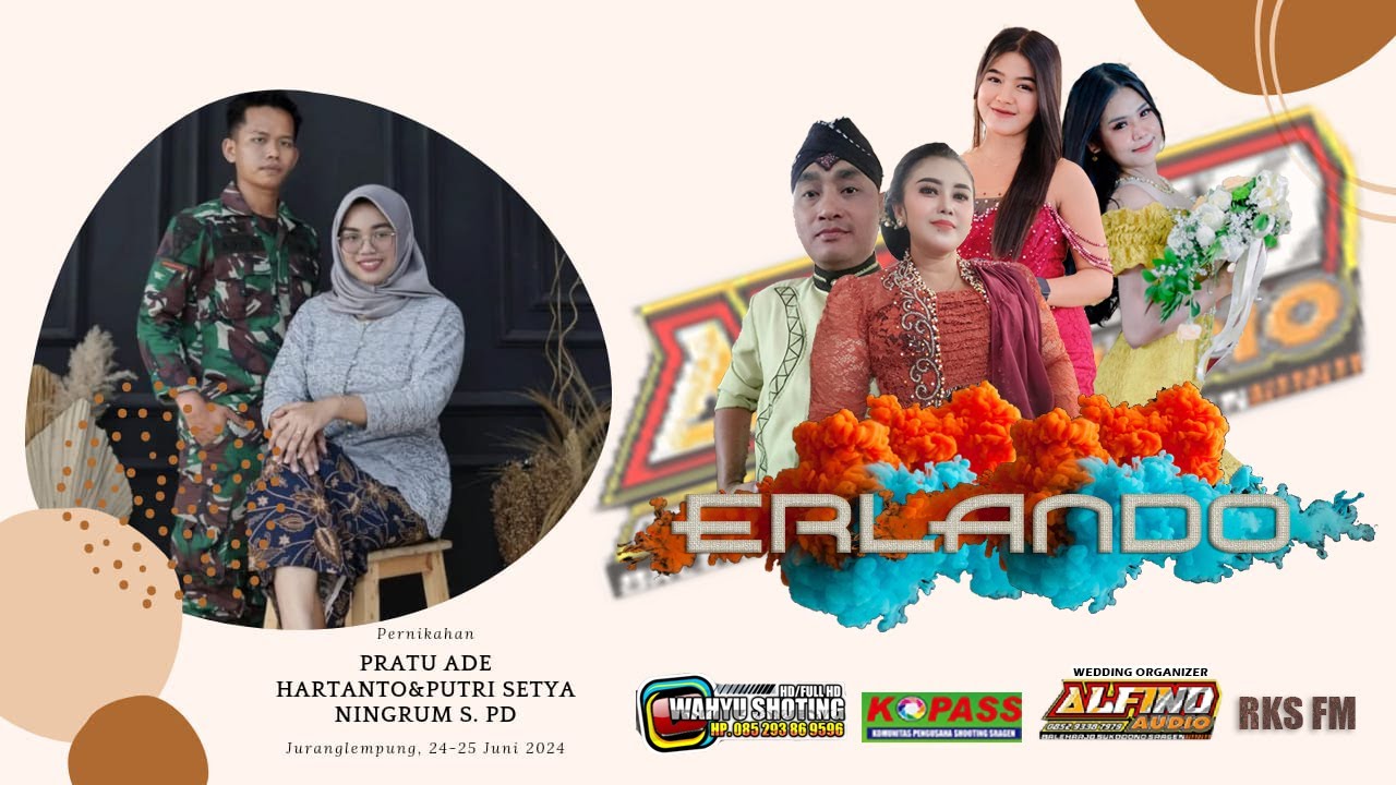 🔴LIVE PART 2 ERLANDO II PERNIKAHAN ADE & PUTRI II ALFINO AUDIO KOMPLITAN II RKS FM II WAHYU ...
