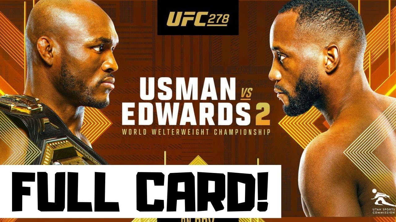 UFC 278 Predictions Usman vs Edwards 2 Full Card Betting Breakdown ...