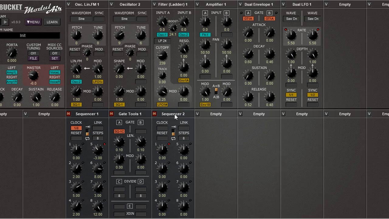 ModulAir v0.9 - Demo of New Features - YouTube