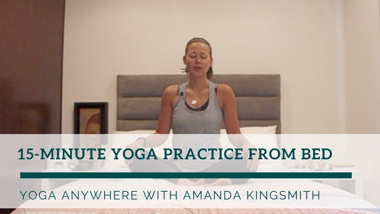 15-minute Morning Yoga Practice in Bed - YouTube