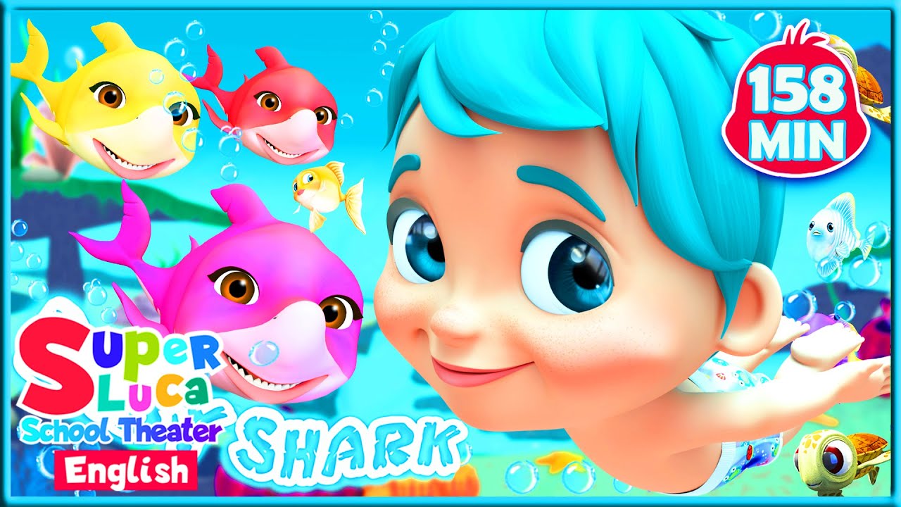 𝑵𝑬𝑾 Colorful Baby Shark 🦈| 2 Hour | Learn Colors | Dance Along | Super ...