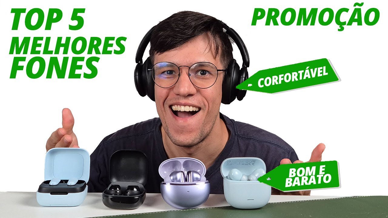 TOP 5 Melhores FONES BLUETOOTH em PROMOÇÃO - Fones que eu Testei e ...