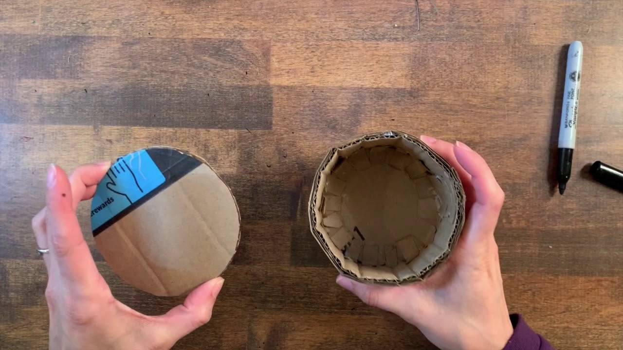 Paper Mache: Round Lid - YouTube