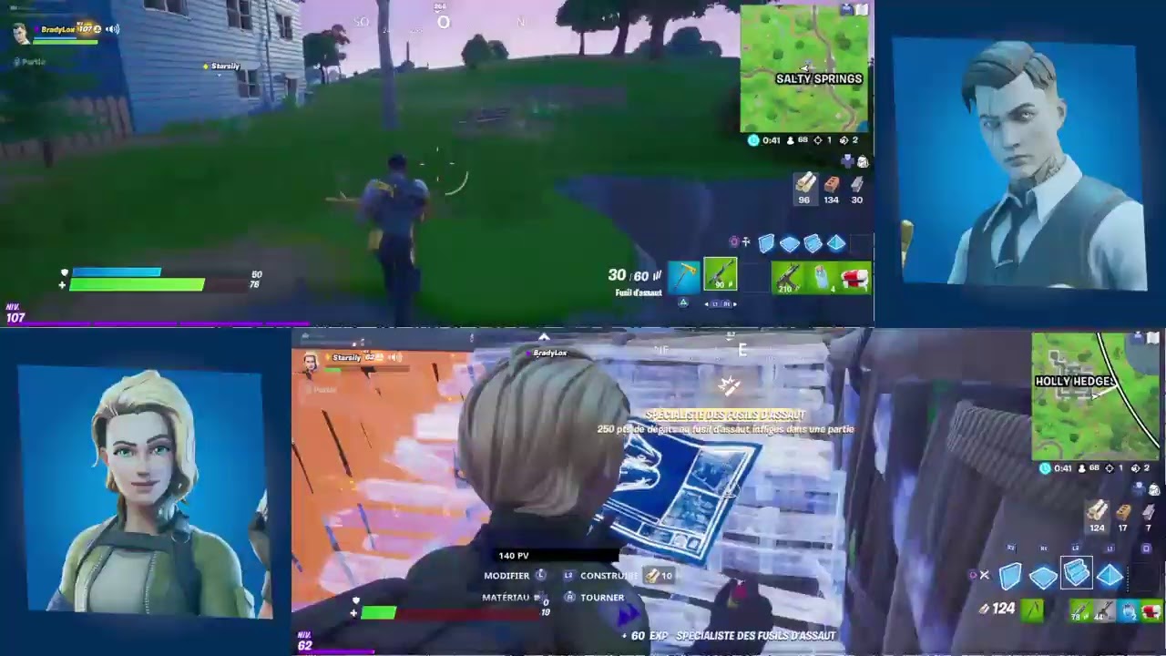 Live fortnite game avec des gens au hazard - YouTube