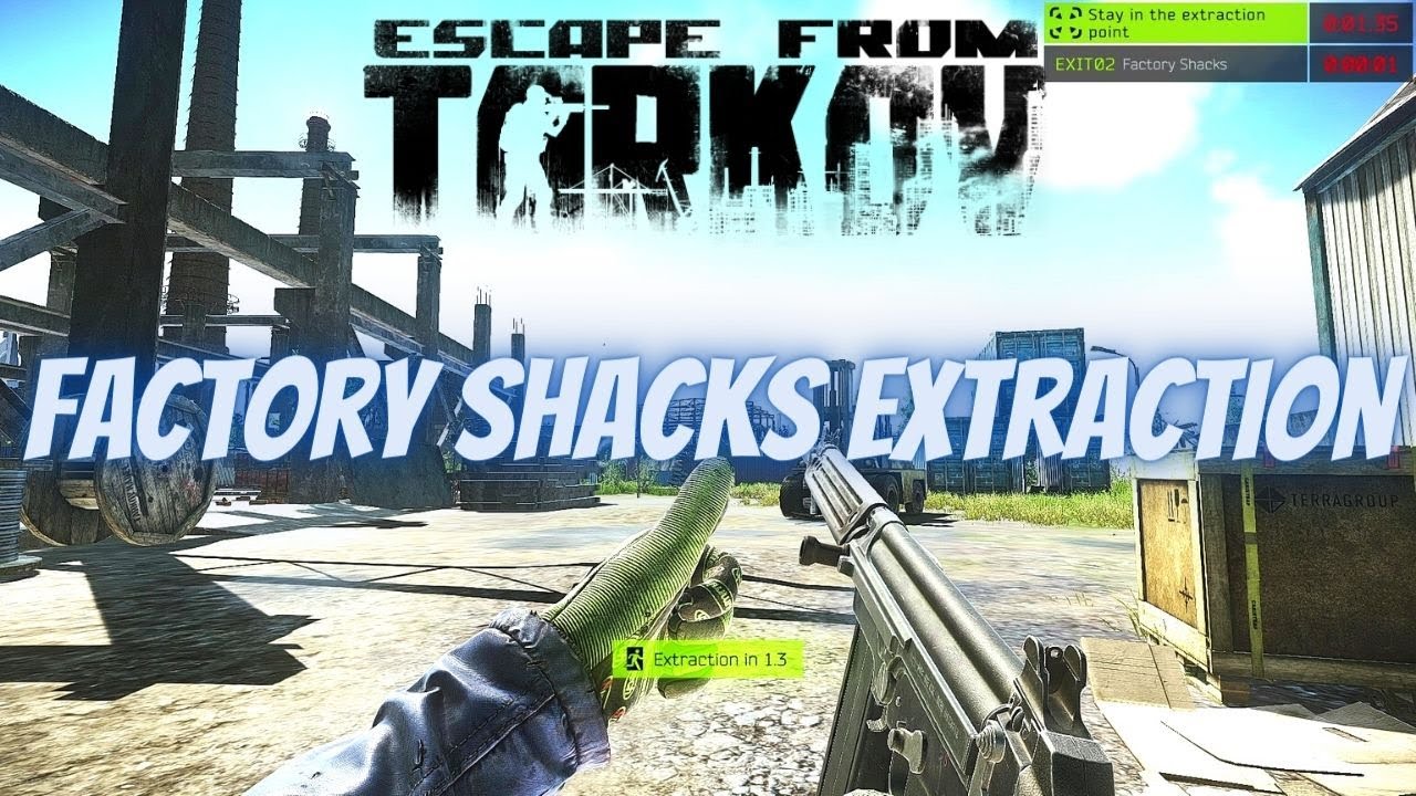 Factory Shacks Extraction Customs Scav - Escape From Tarkov - YouTube