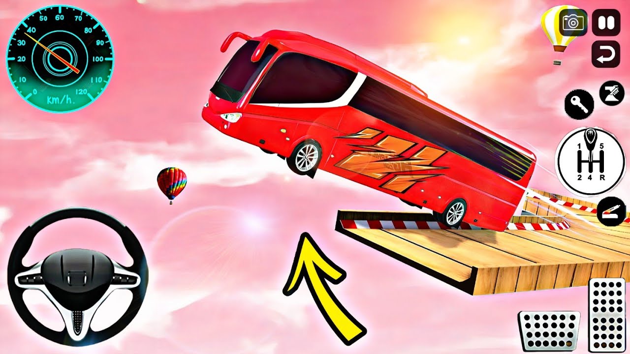 🤠Insane Ramp Bus Jumps Game 3D 🚌 - Ramp Bus Challenge😱 - Android ...
