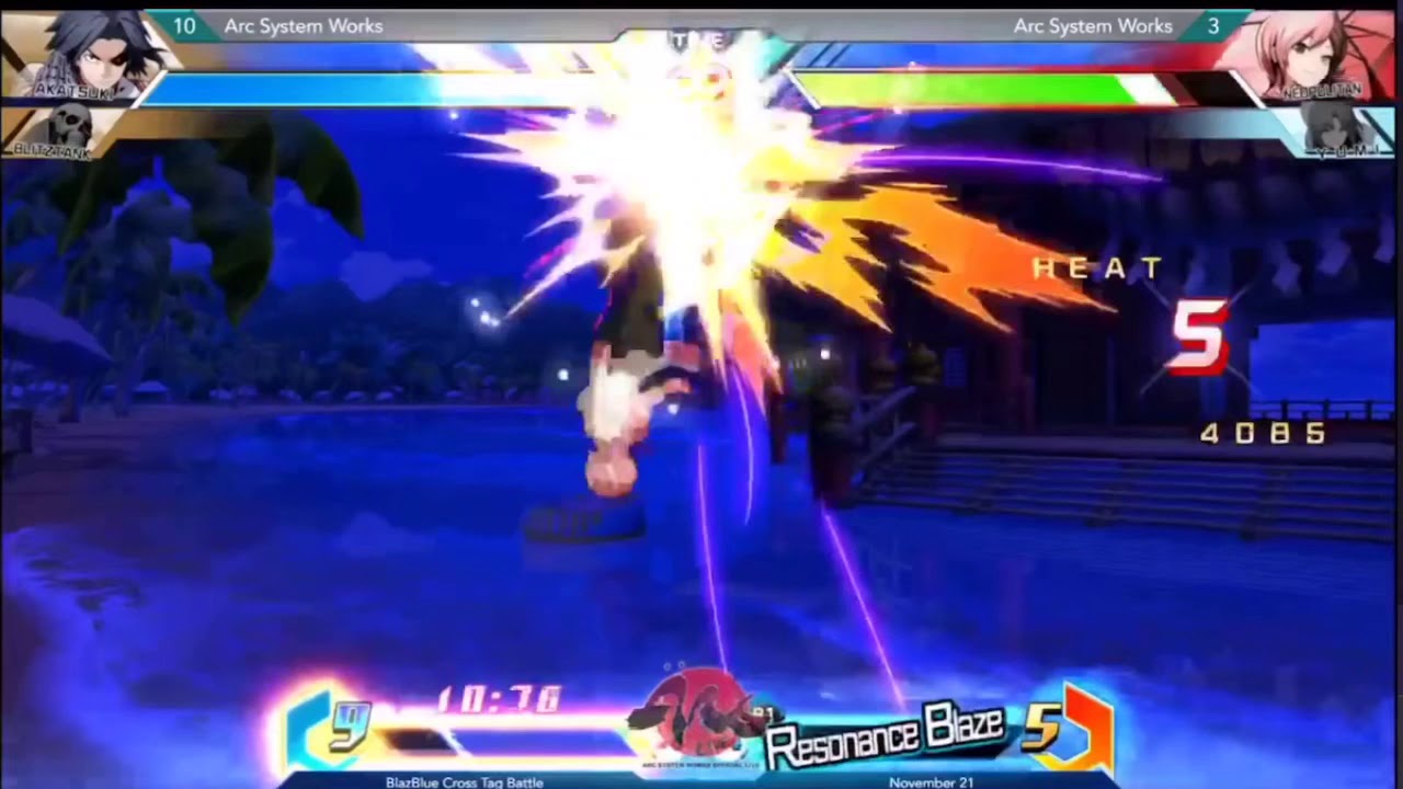 Akatsuki and Blitztank Astrals from Blazblue Cross Tag Battle! - YouTube