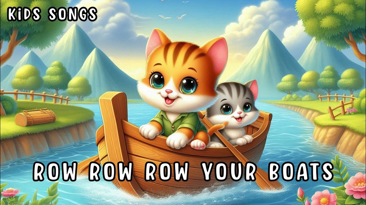ROW ROW ROW YOUR ️ BOATS 💞💞 Song chil kids baby || Nursery rhymes ...