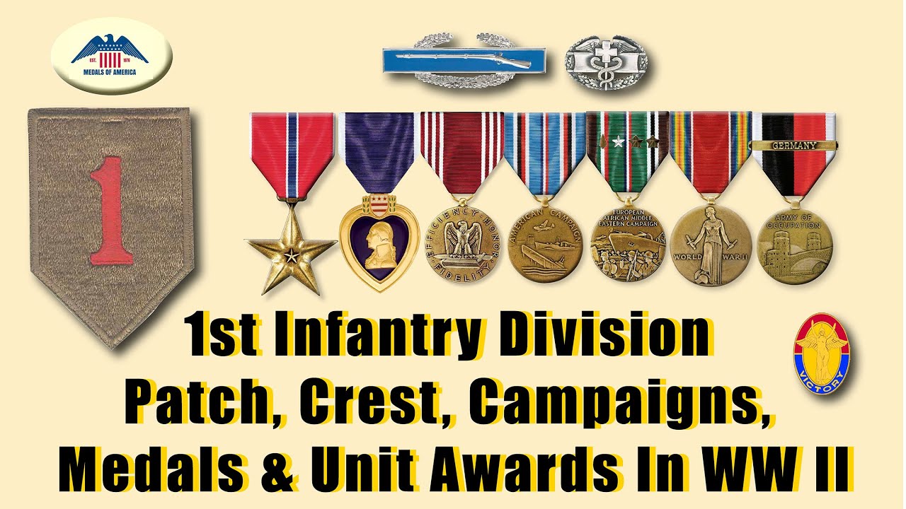 1st Infantry’s Patch, Crest, Basic Medals and Unit Awards of the Big ...