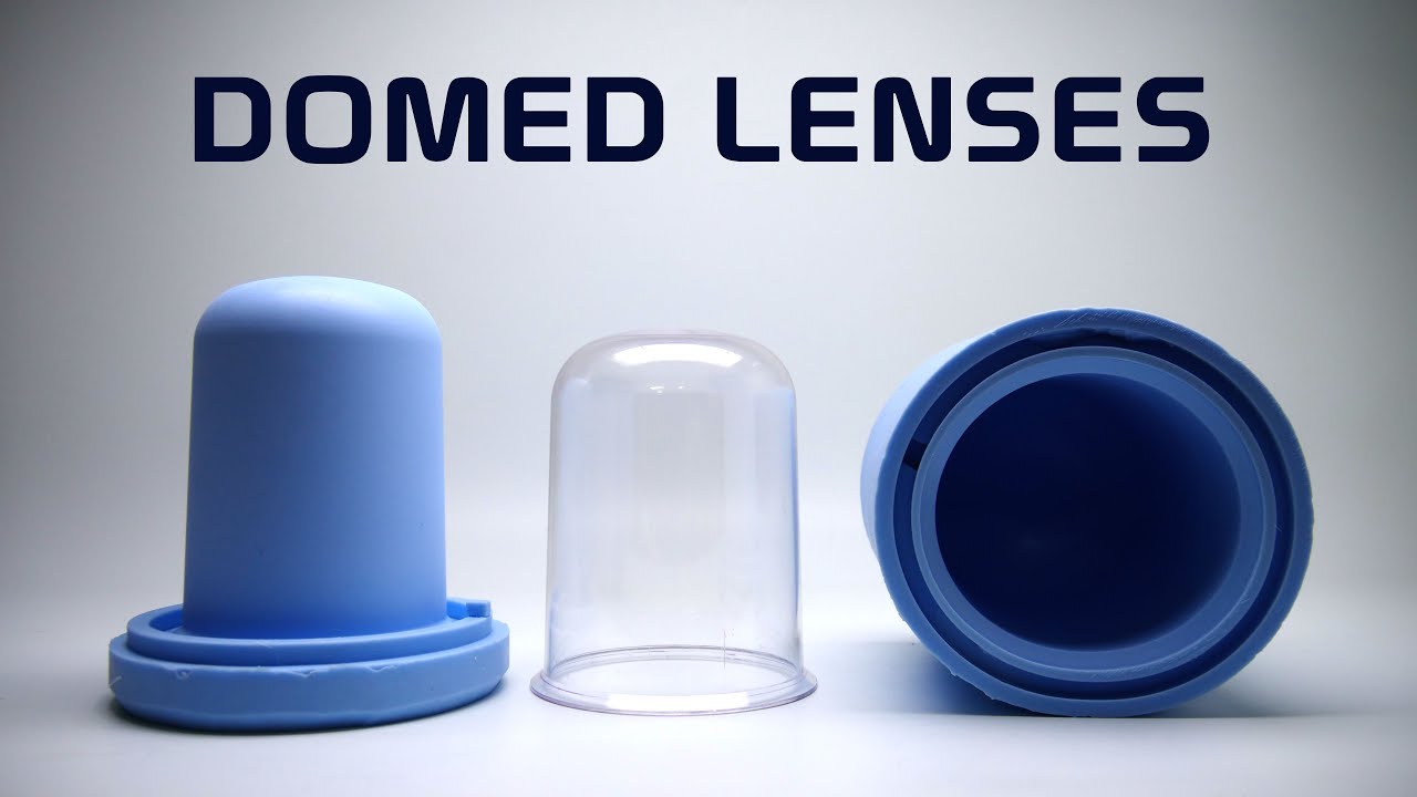 Clear Resin Domed Lenses for retro vintage lighting - YouTube
