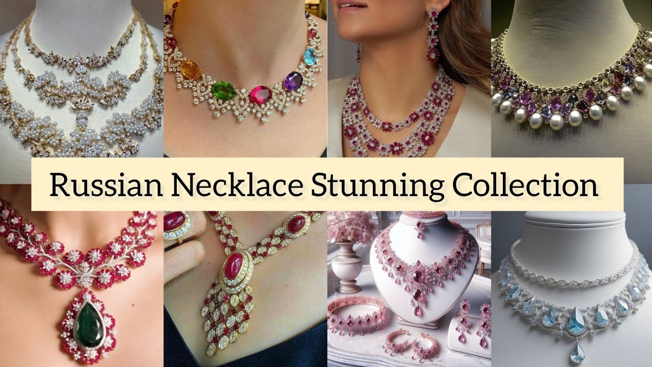 Russian Necklace Wonderland🤩|| The Art of Russian Jewelry Collection You Must See - YouTube