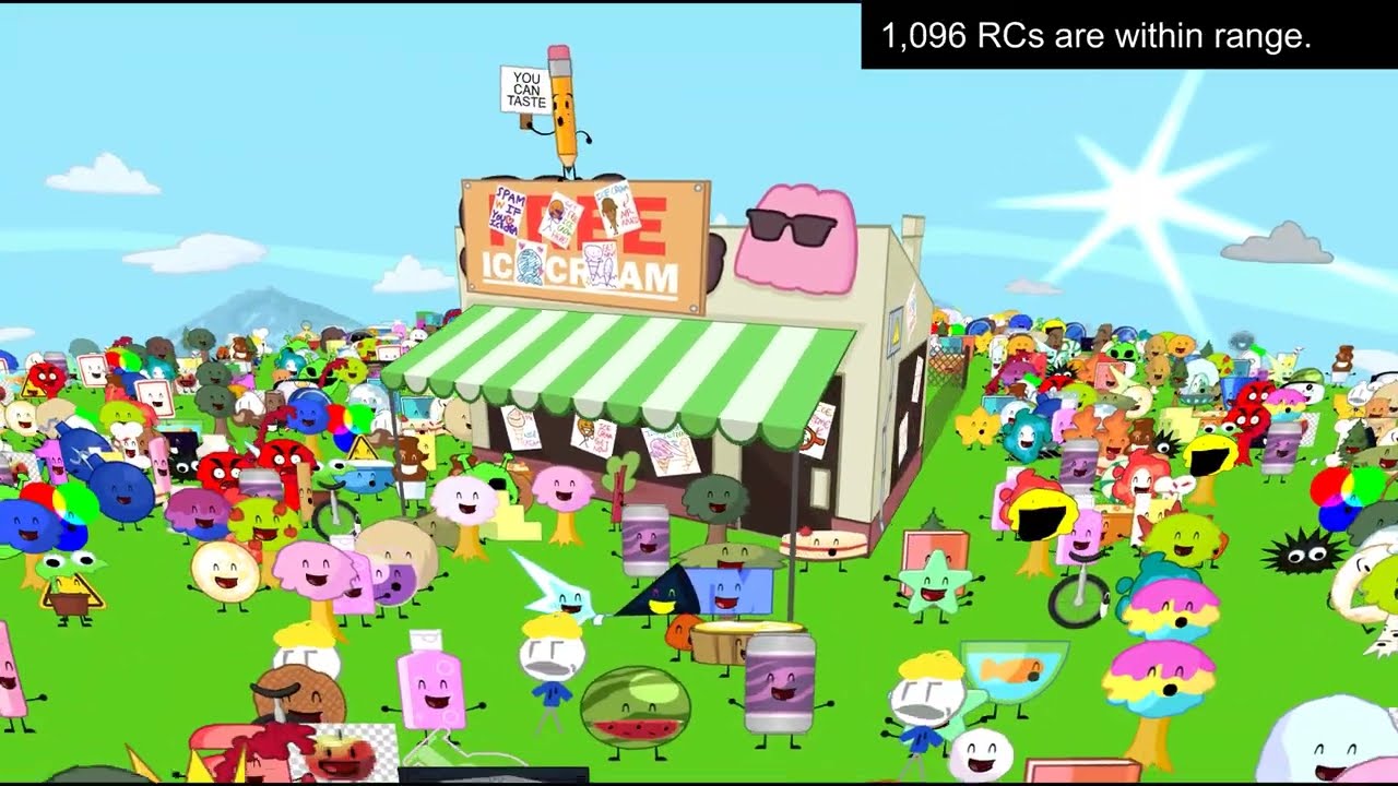 BFDIA 10 ice cream chant (with RC counter) - YouTube