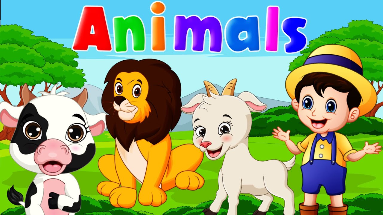 Best Learn Animals Name And Sound | Learn Animal Names for Children ...