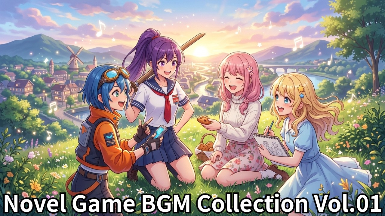 Visual Novel Character Theme BGM — 1 Hour Bright Heroine Music | Free ...