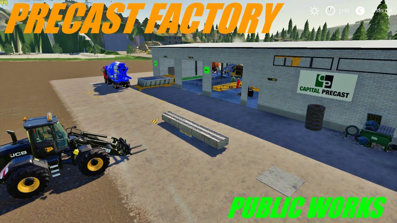 FS19 BUILD PRECAST FACTORY V1.0.0.0 by THESNAKE PRODUCTS CONCRETE BEAM ...
