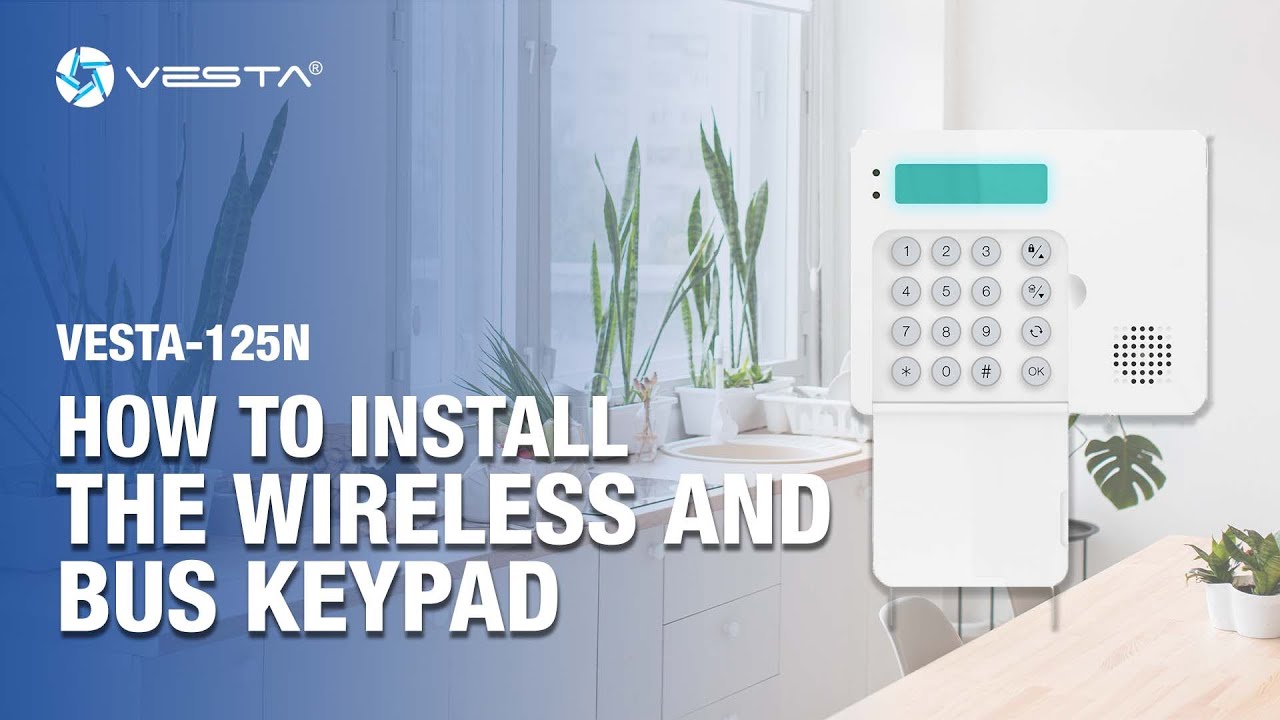 How to install the Wireless and BUS Keypad | By Demes - YouTube