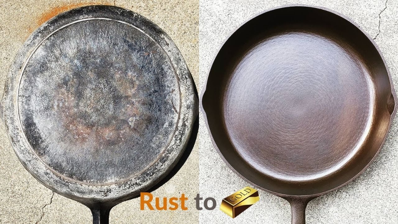 Huge vintage BSR 12 inch skillet restoration, review, and egg test ...