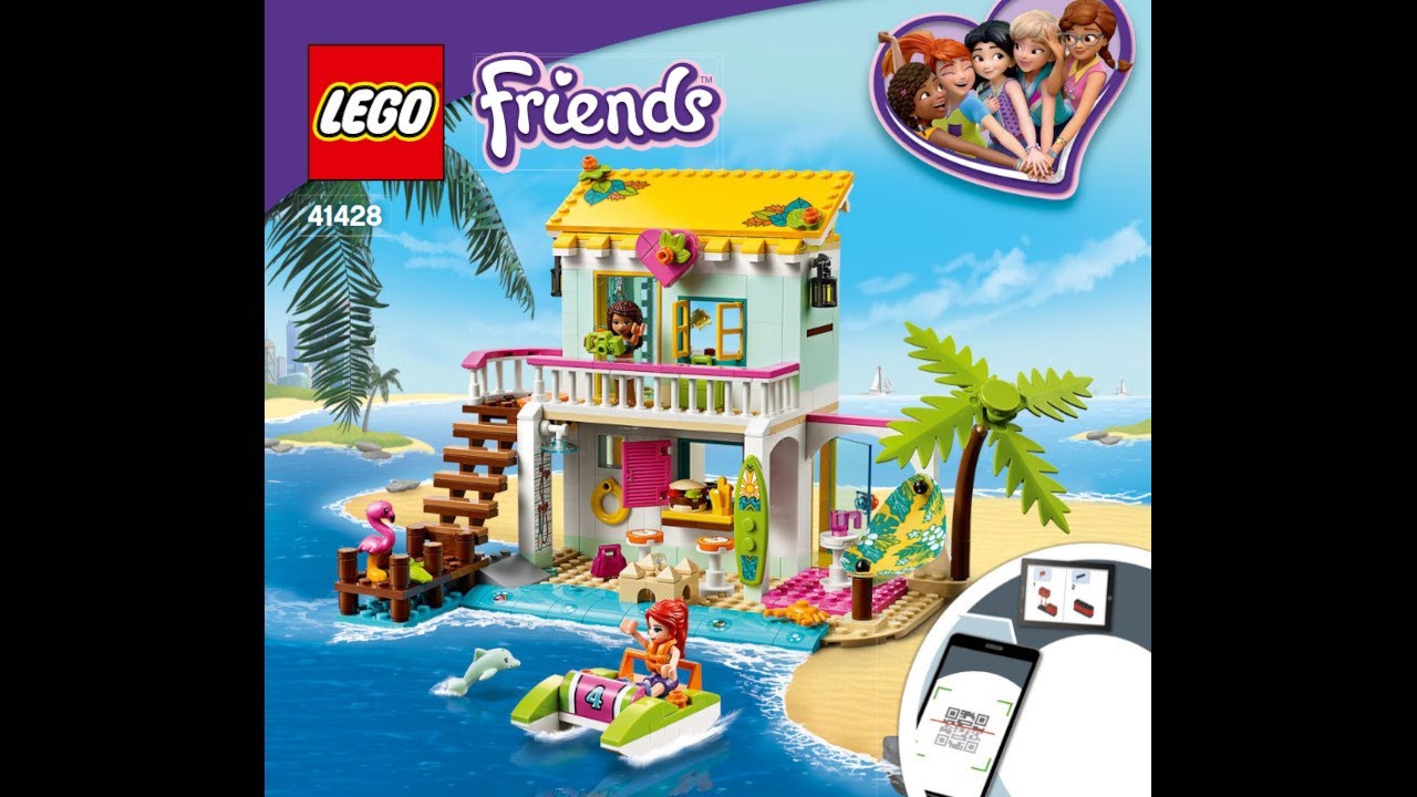LEGO Instructions | Friends | 41428 | Beach House | Beach - YouTube