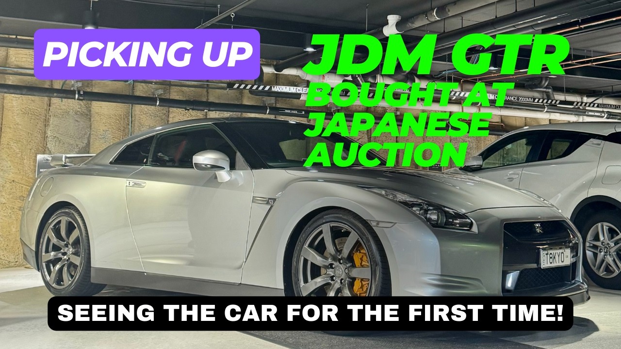 Picking up JDM R35 GTR bought at Japan Auction! Seeing the car for the ...