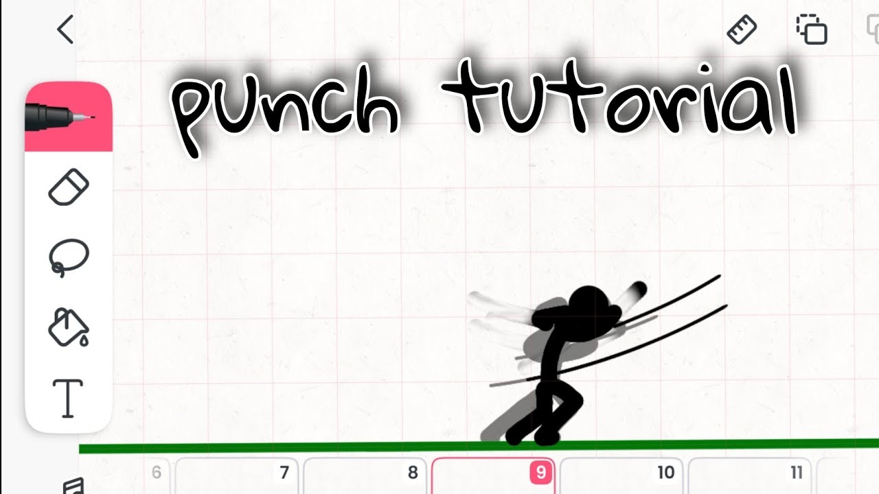 how to make stickman punching video using flipaclip - YouTube