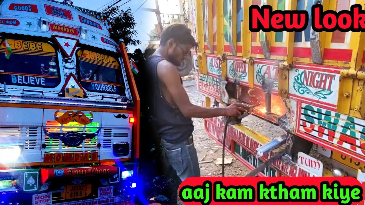 Work complete 💯 || Truck ki new look || modified truck || jammu ...