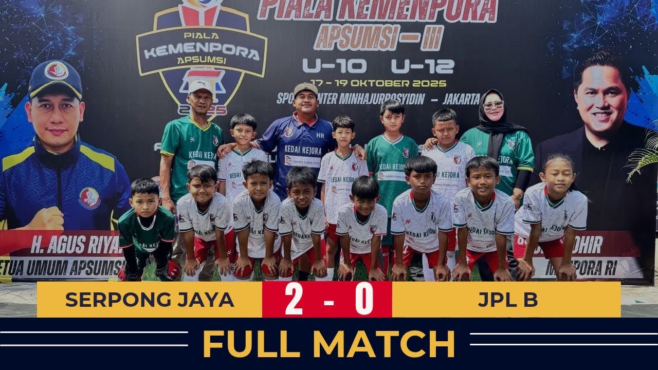 ⚡Dominasi Serpong Jaya! Menang 2-0 atas JPL B | Gol Spektakuler U10 ...