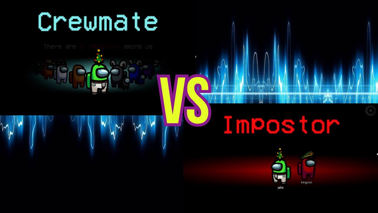 Comparing the Crewmate and Impostor starting sounds in Among Us - YouTube