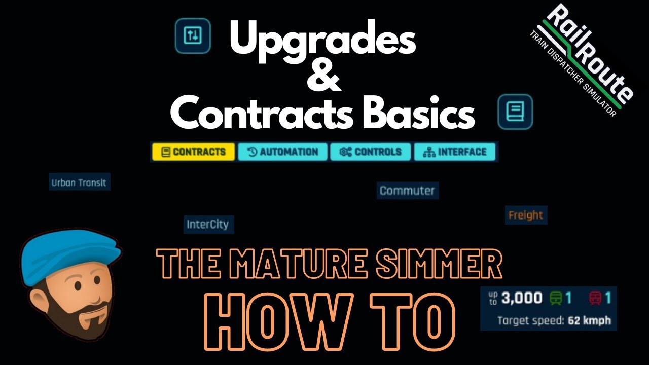 RAIL ROUTE HOW TOS | Upgrades & Contracts | Rail Route Train Dispatcher ...