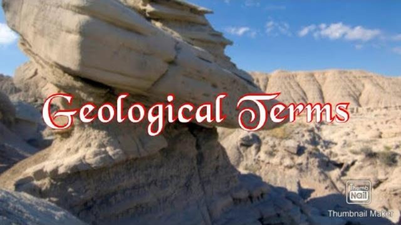 Basic Geological Terms in English language part (7) - YouTube