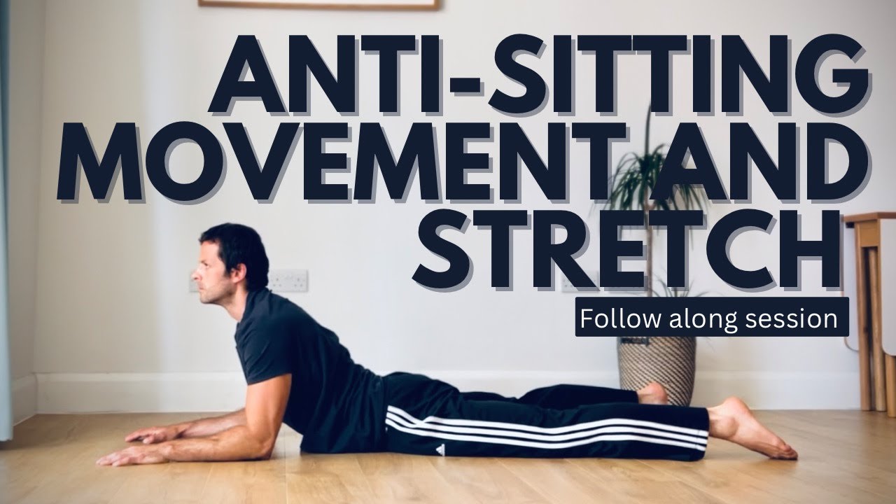 Anti-sitting movement and stretch (follow along) - YouTube