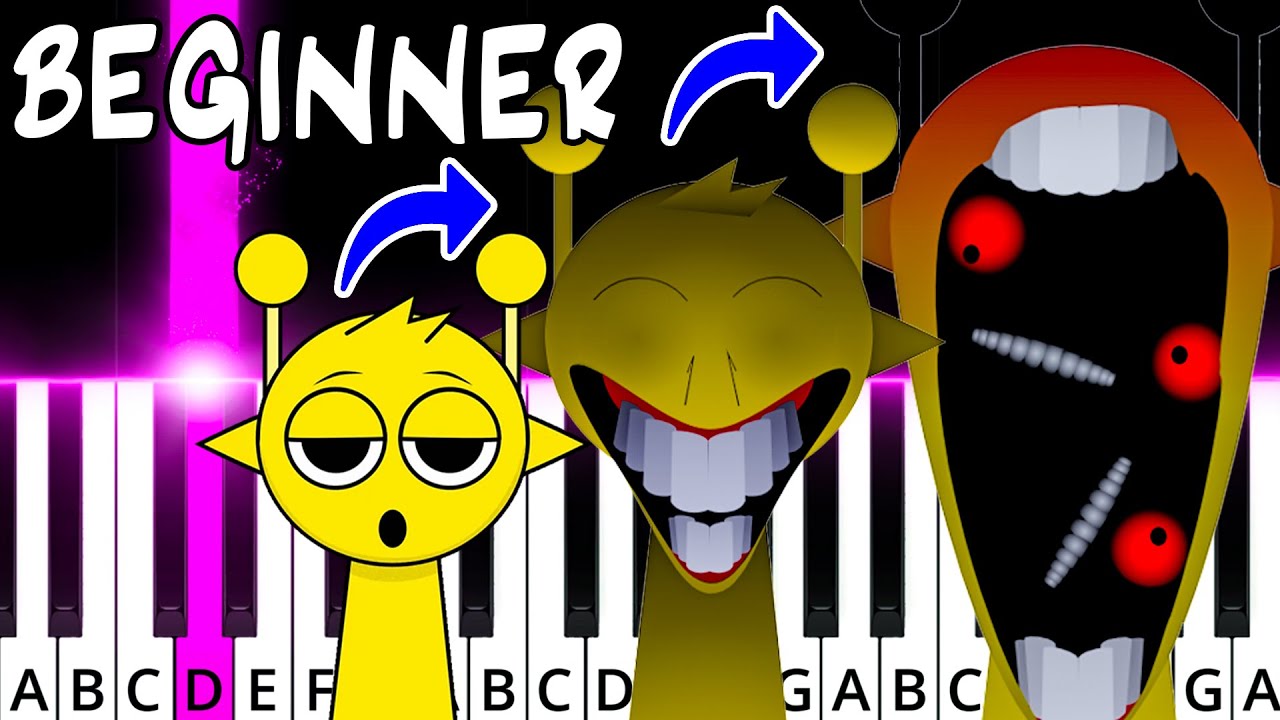 Simon in 3 Phases (Sprunki) - Piano Tutorial | Sprunki Piano - YouTube