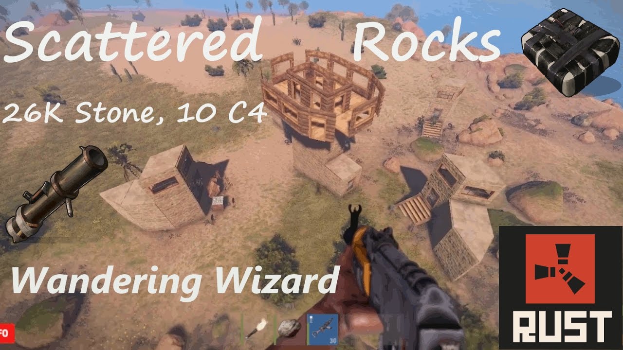 Scattered Rocks: 26K Stone, 10 C4 Rust Base - YouTube