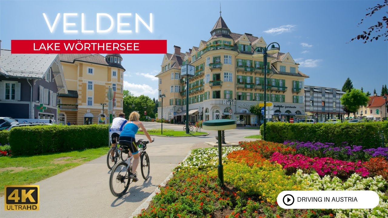 Driving Tour through the idyllic town of Velden @ Lake Wörthersee 🇦🇹 ...