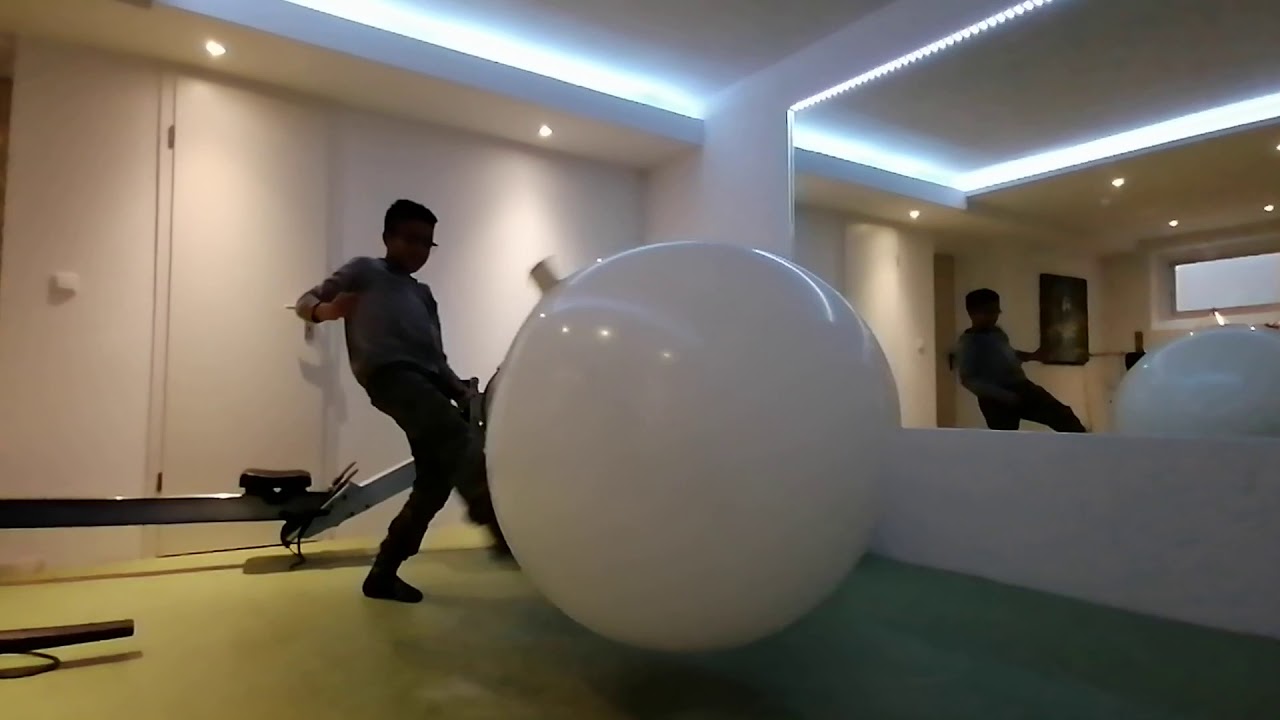 Huge squeaking balloon - YouTube