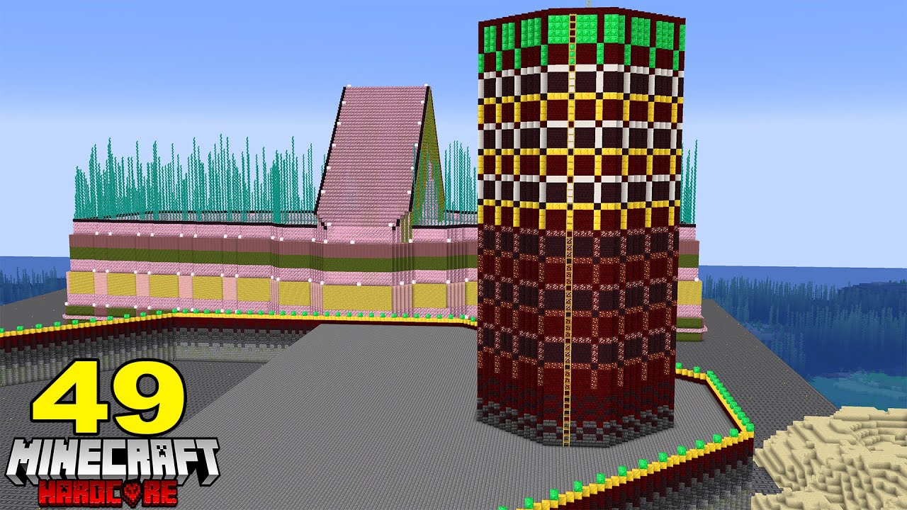 Almost Finished The First Tower For The Big Castle In Minecraft ...