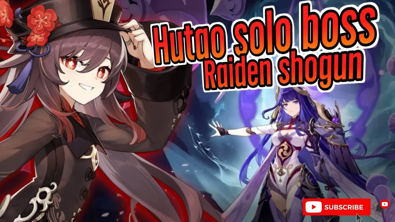 Hutao solo boss Raiden shogun ️🍡 - YouTube
