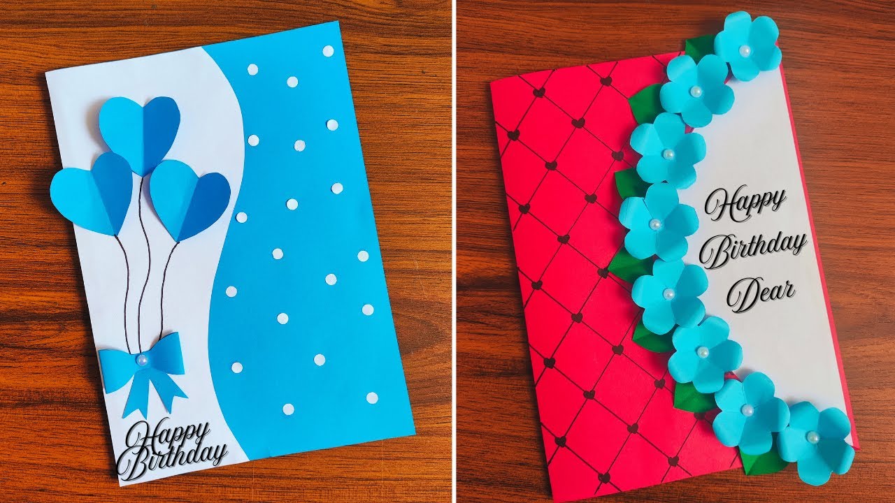 DIY Birthday Card Making | Easy and Beautiful Handmade Card Tutorial ...
