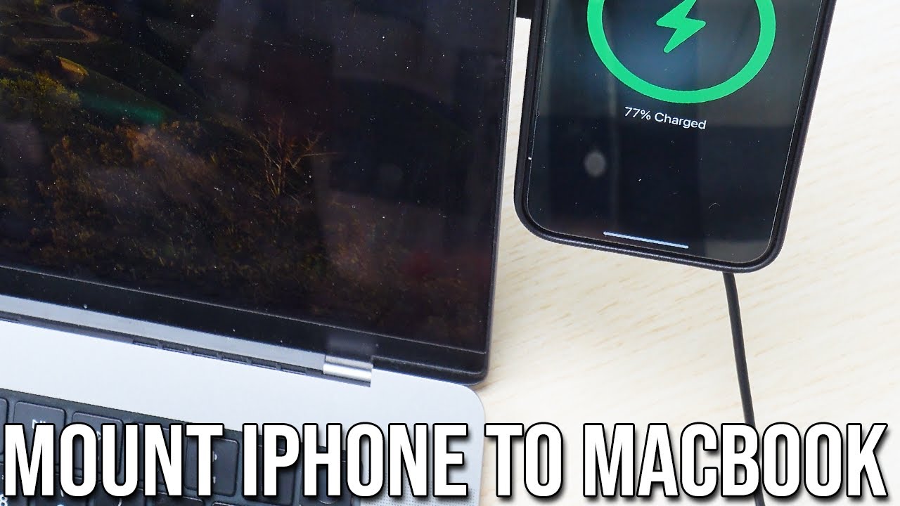 iPhone 15 Pro Max MacBook Pro Mount - YouTube